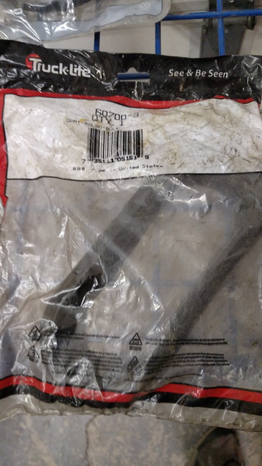 Genuine Truck-Lite Part Light Grommet Gasket Oval Black Model 60700-3 ...