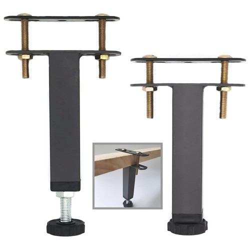 4Pcs Adjustable Height Center Support Leg for Bed Frame, Steel Bed ...