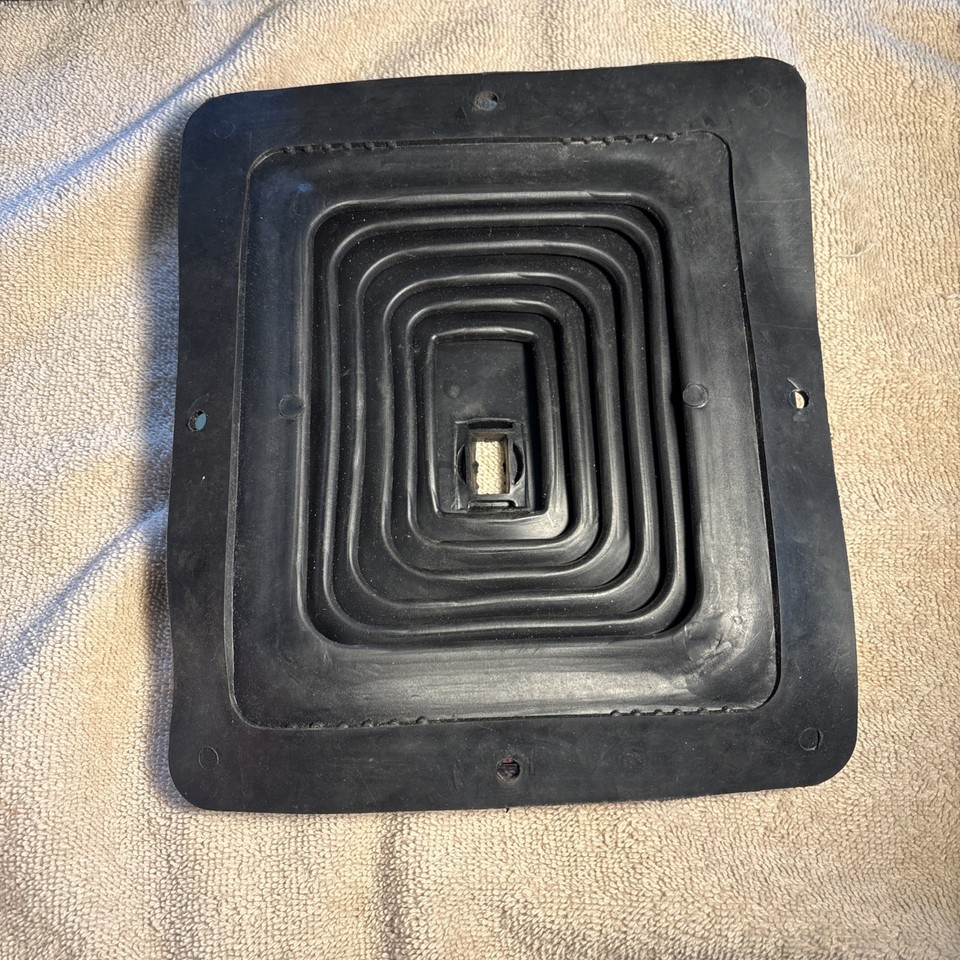 Universal Large Hurst Style Rubber Shifter Boot W Chrome Plate Kit 7-3/ ...