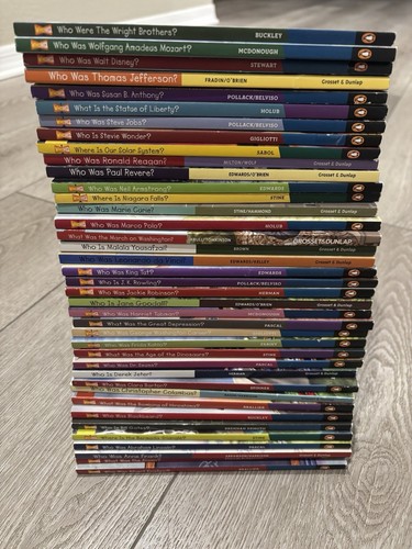 Who Was Books Lot of 39 What Where HQ Series Set History Homeschool ...