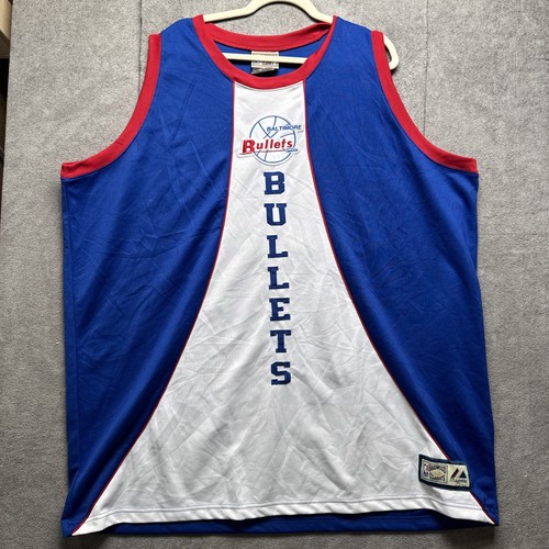 Baltimore Bullets Jersey 4XL NBA Majestic Hardwood Classics Sports ...
