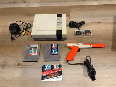 Nintendo Original Console NES Bundle W/ Marble,Mario, Duck Hunt ...