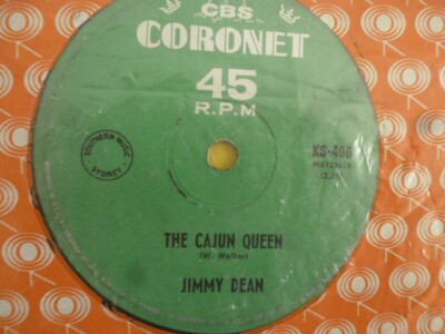 *JIMMY DEAN "The Cajun queen / To a sleeping beauty " 7" Vinyl Record ...