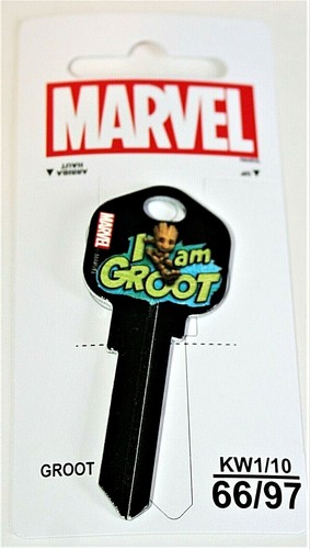 Marvel Comics GOTG Guardians I am Groot Photo Door Lock KW1 66/97 Key ...