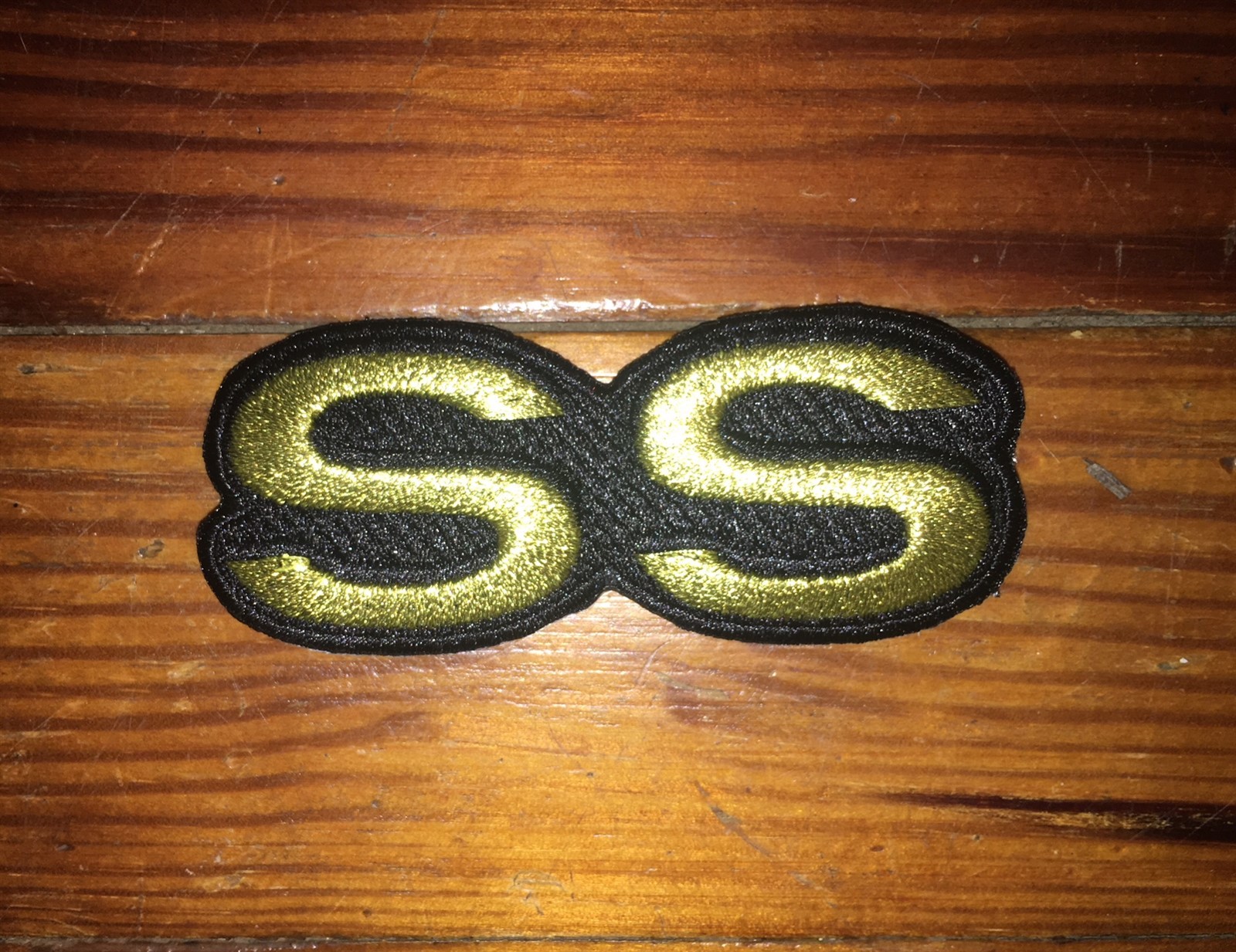 CHEVROLET SS396 SS454 SS CHEVELLE NOVA CAMARO IMPALA PATCHES PAIR GOLD ...
