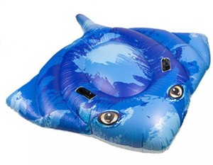 NOVELTY QUALITY FUNKY STINGRAY INFLATABLE SWIM POOL FLOAT RAFT LILO ...