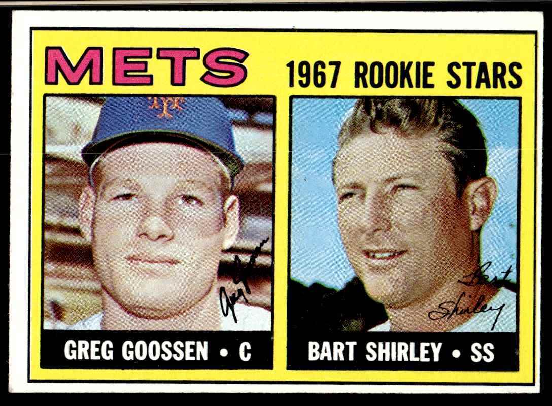 1967 Topps Greg Goossen/Bart Shirley RC New York Mets #287 a1 | eBay