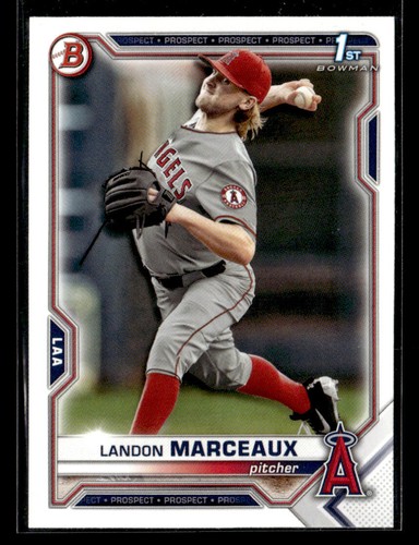 2021 Bowman Draft #BD-115 Landon Marceaux Card Los Angeles Angels | eBay