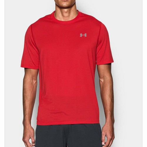 NEW MENS SIZE XXL RED UA UNDER ARMOUR THREADBORNE T-SHIRT SHORT SLEEVE ...