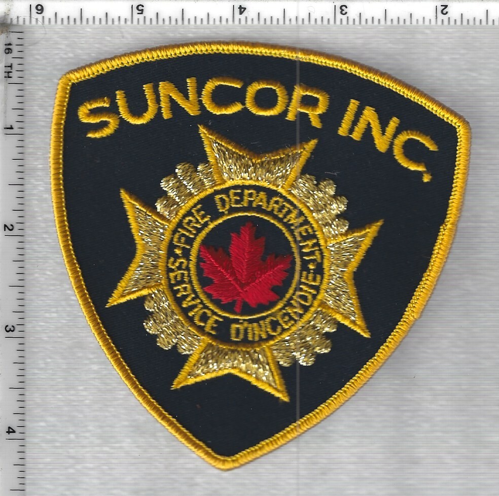 Suncor Inc. Fire Department (Calgary, Alberta, Canada) Shoulder Patch ...