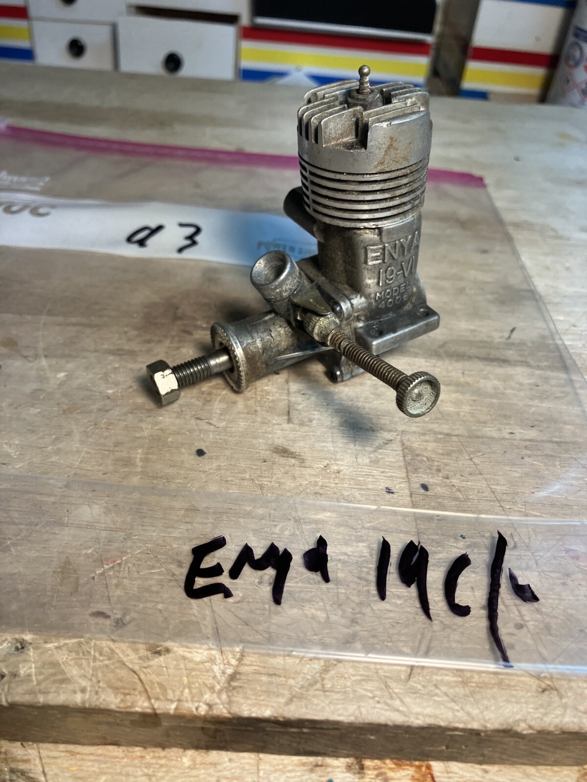 93. Enya 19 C/l Control Line Stunt Vintage R/c Model airplane Engine | eBay