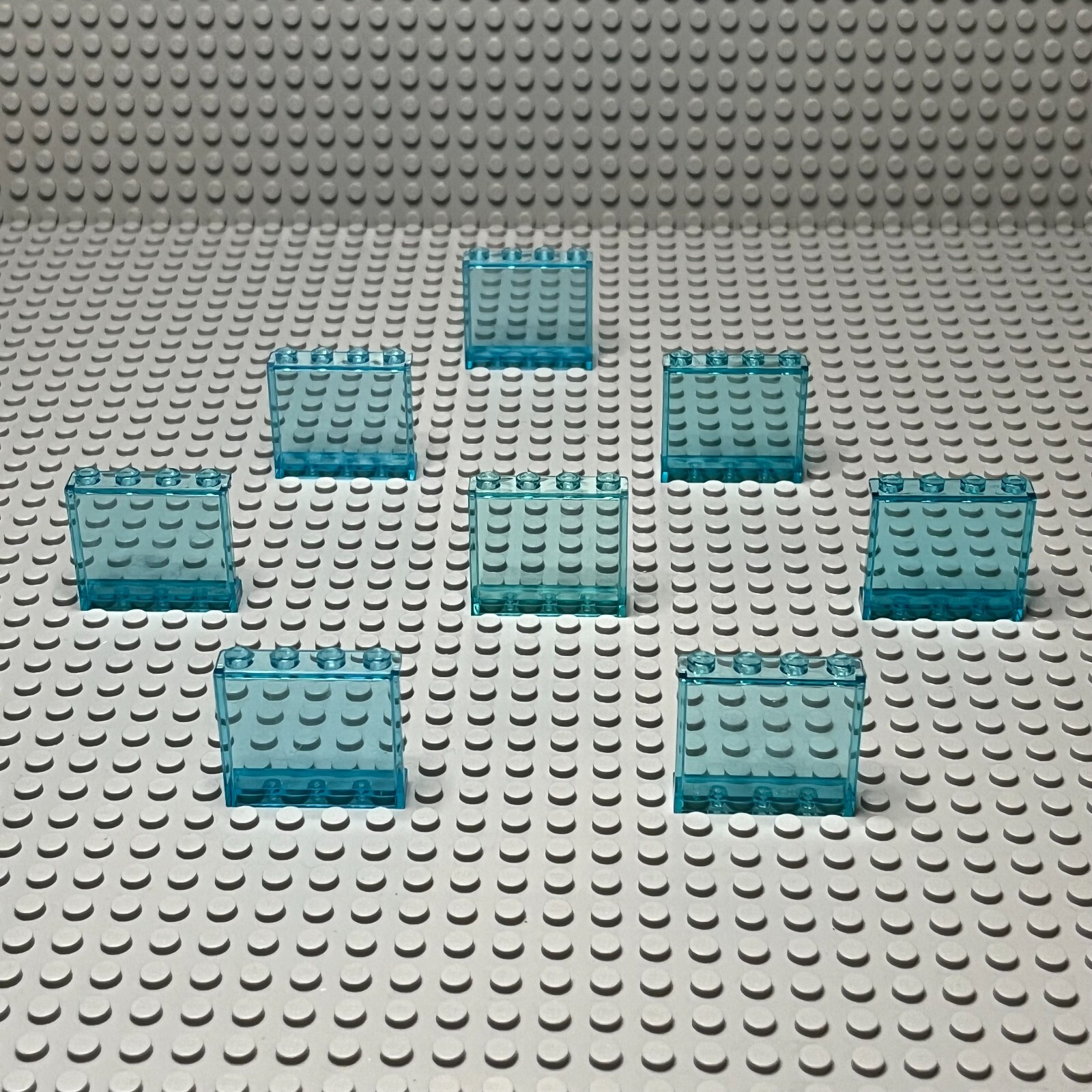 Lego 60581 Trans-Light Blue Window Panel 1x4x3 with Side Supports ...