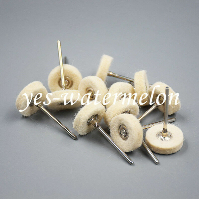 10 Pcs Lab Dental Wool Polishing Buffing Wheels Burs For Rotary Tool ...