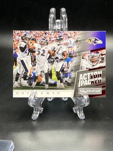 2017 Rookies & Stars Action Packed Red Foil Ray Lewis Insert HOF Ravens ...