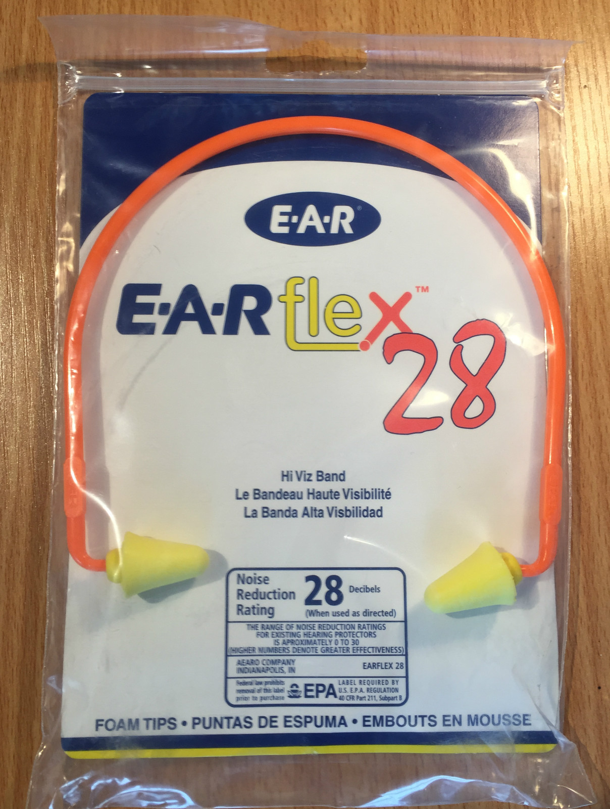 KeepSafe Semi-Aural Banded Earplugs (Black/Orange) Pack of 40 Pairs ...