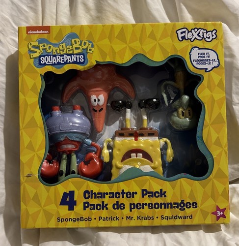 FleXfigs SpongeBob SquarePants Mr Krabs Patrick Squidward - 4 Character ...