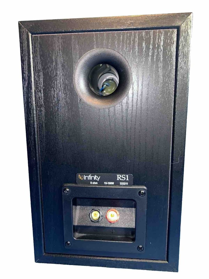 Infinity Reference Series RS1 Bookshelf Speaker ONE - Black Sound Great ...