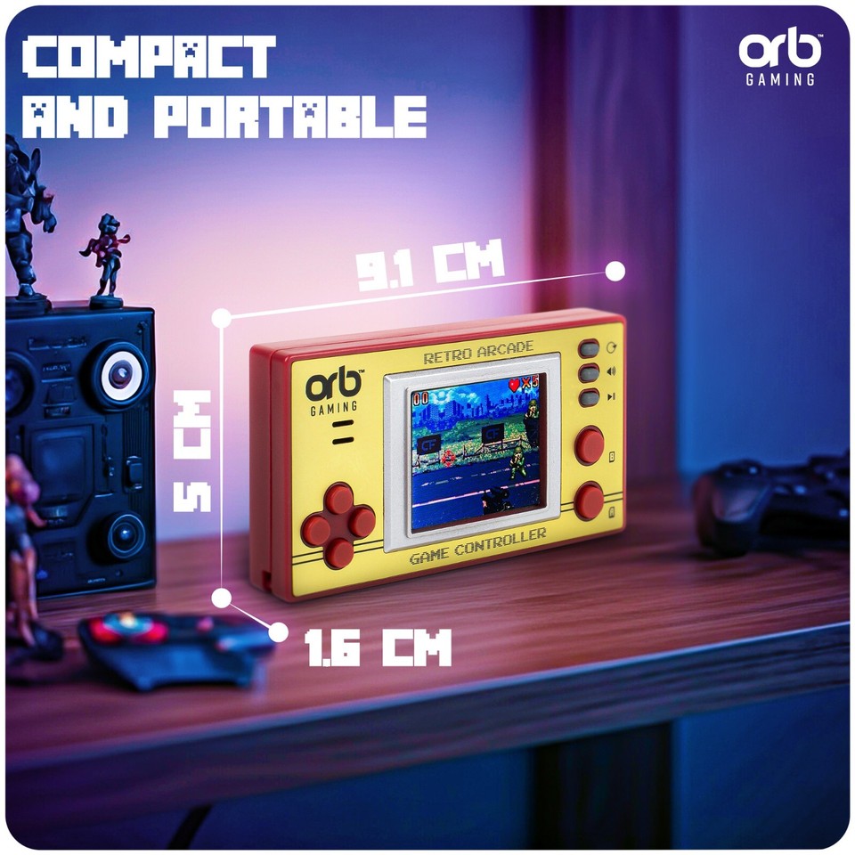 Orb - Vintage Handheld Game Console 150 Classic Titles Portable Retro ...