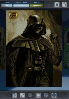 Star Wars Card Trader - Digital Legendary Gold Superfractor Darth Vader 1cc | eBay