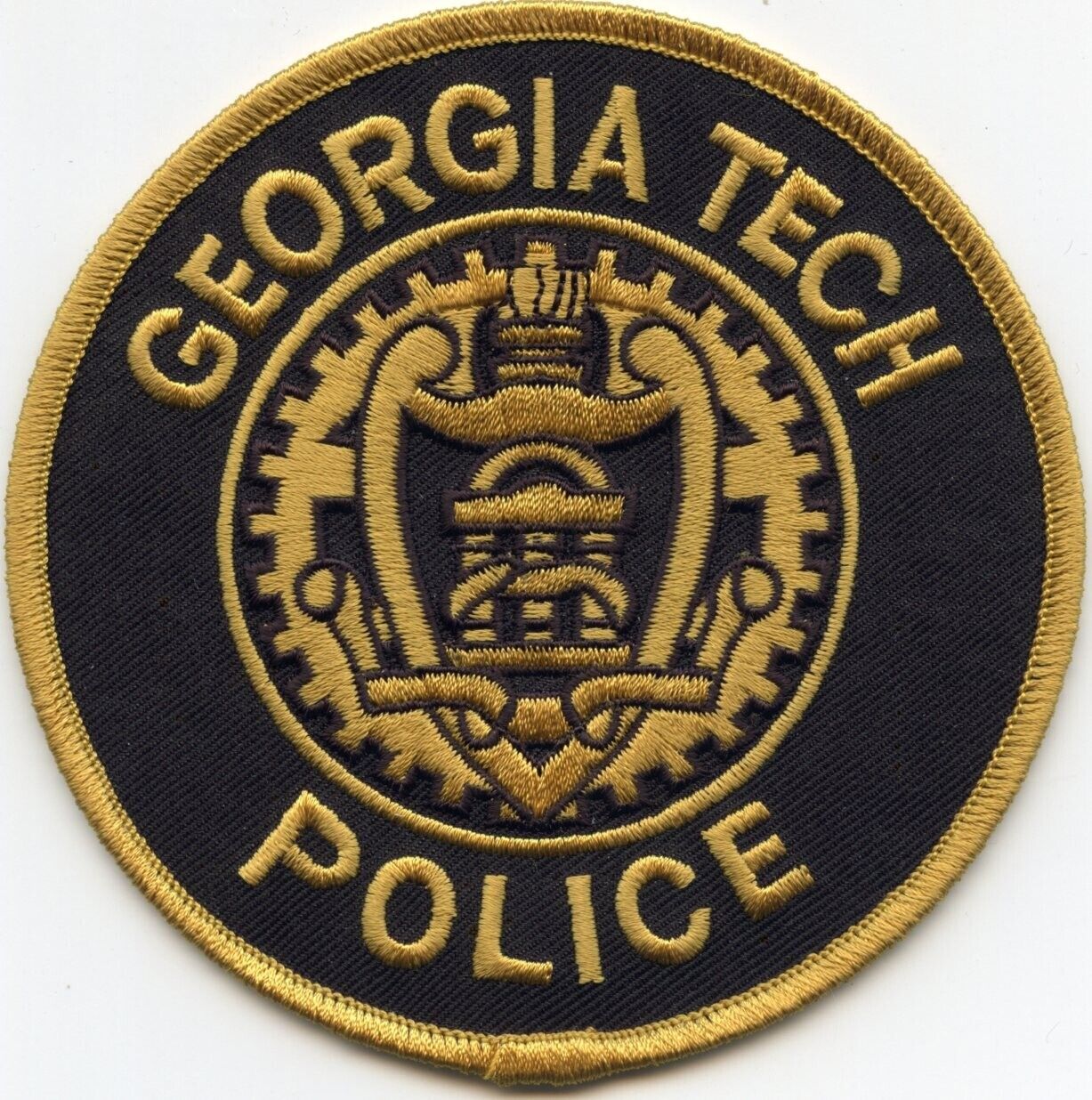 GEORGIA TECH UNIVERSITY gold and black CAMPUS POLICE PATCH | eBay