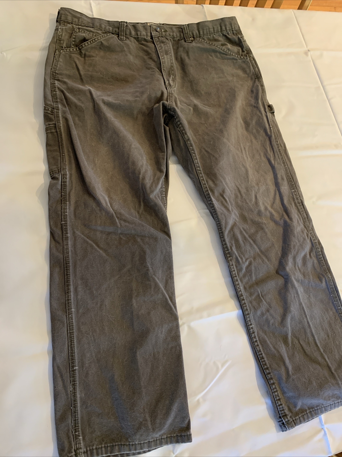 C.E Schmidt Workwear Gray Carpenter Heavy Duty Canvas Pants Men's Size ...