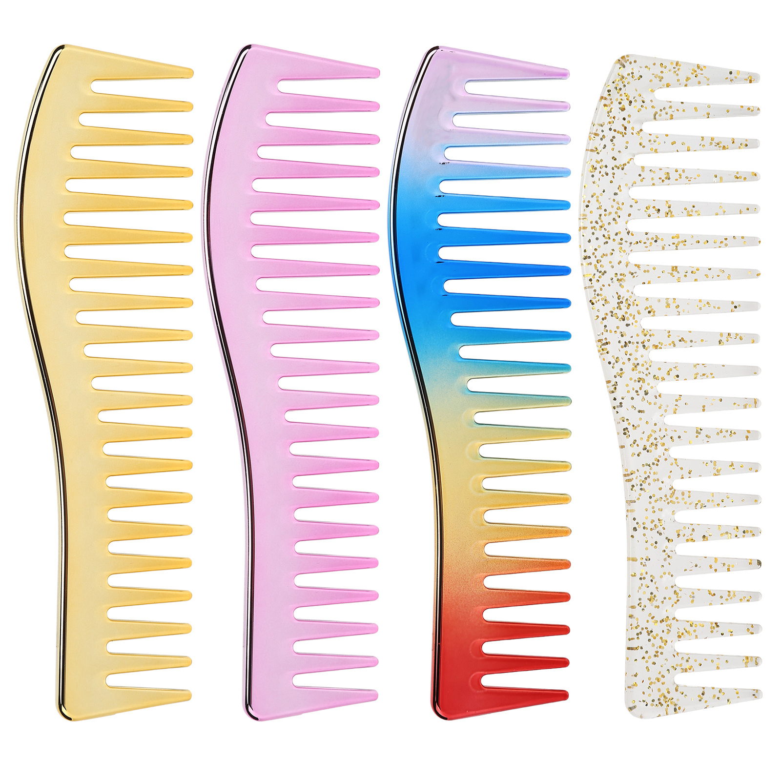 Wide Tooth Combs No Handle Hair Detangling Comb Large Salon Shampoo ...