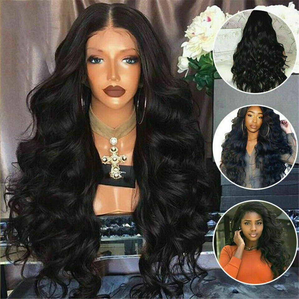 Women Full Wig Brazilian Hollywood Actress Star Human Hair Body Wave ...