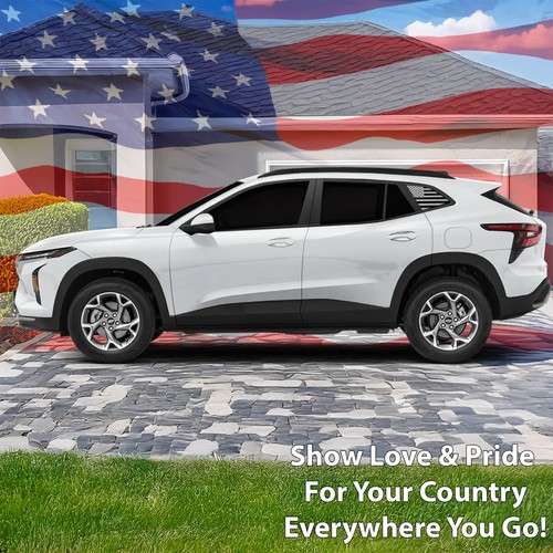 Fits Chevy Trax 2024-2026 Quarter Window American Flag Decal Sticker | eBay
