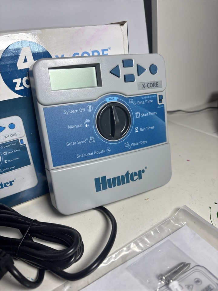 Hunter X-Core 4-Station Zone XC-400i Sprinkler Irrigation Timer ...