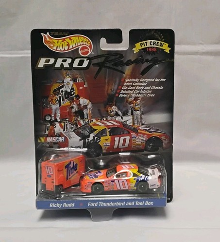 1998 Hot Wheels Pro Racing #10 Ricky Rudd #10 Tide Thunderbird And Pit ...