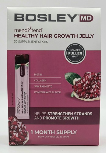 Bosley MendXtend Hair Growth Jelly Supplement 30 Sticks 1 month Supply ...