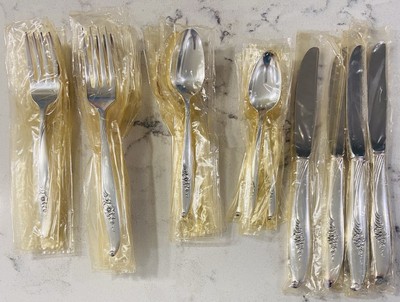 20 PCs Nobility Plate Silverware 5 Pieces Per Set X 4 of each. NEW AND ...