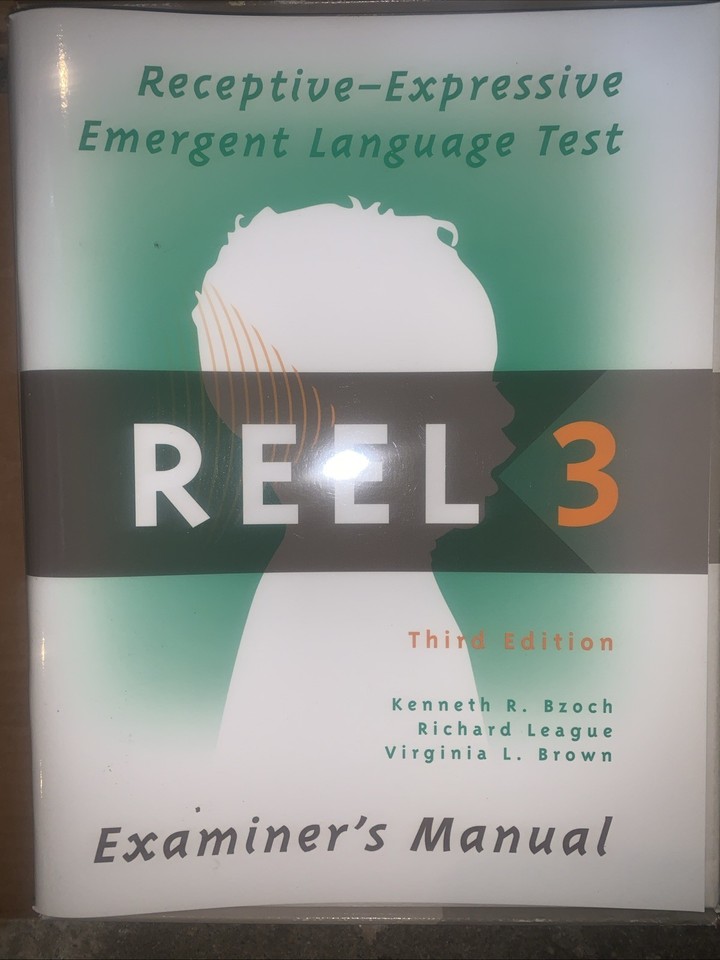REEL 3. Speech Therapy Test : Receptive Expressive Emergent Language ...