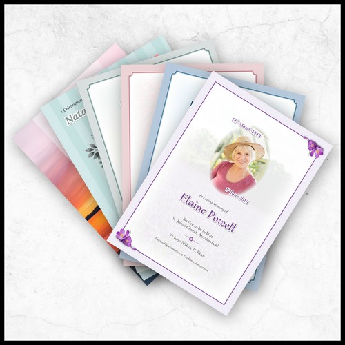 Personalised Funeral Order of Service Memorial Booklet Hymn Service ...