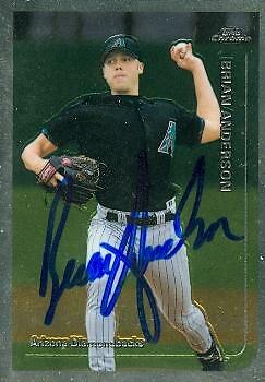 Brian Anderson autographed Baseball Card (Diamondbacks) 1999 Topps ...
