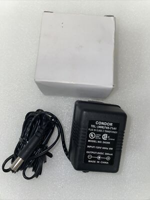 D6300 Condor Plug-In Adapter Single-OUT 6V 300mA Plug In Class 2 ...