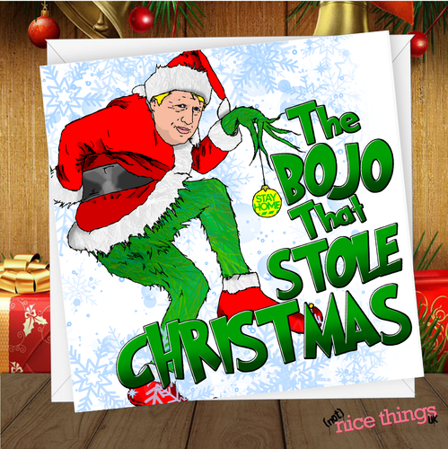 Boris Johnson Christmas Card, Funny Political Christmas Cards for Him ...
