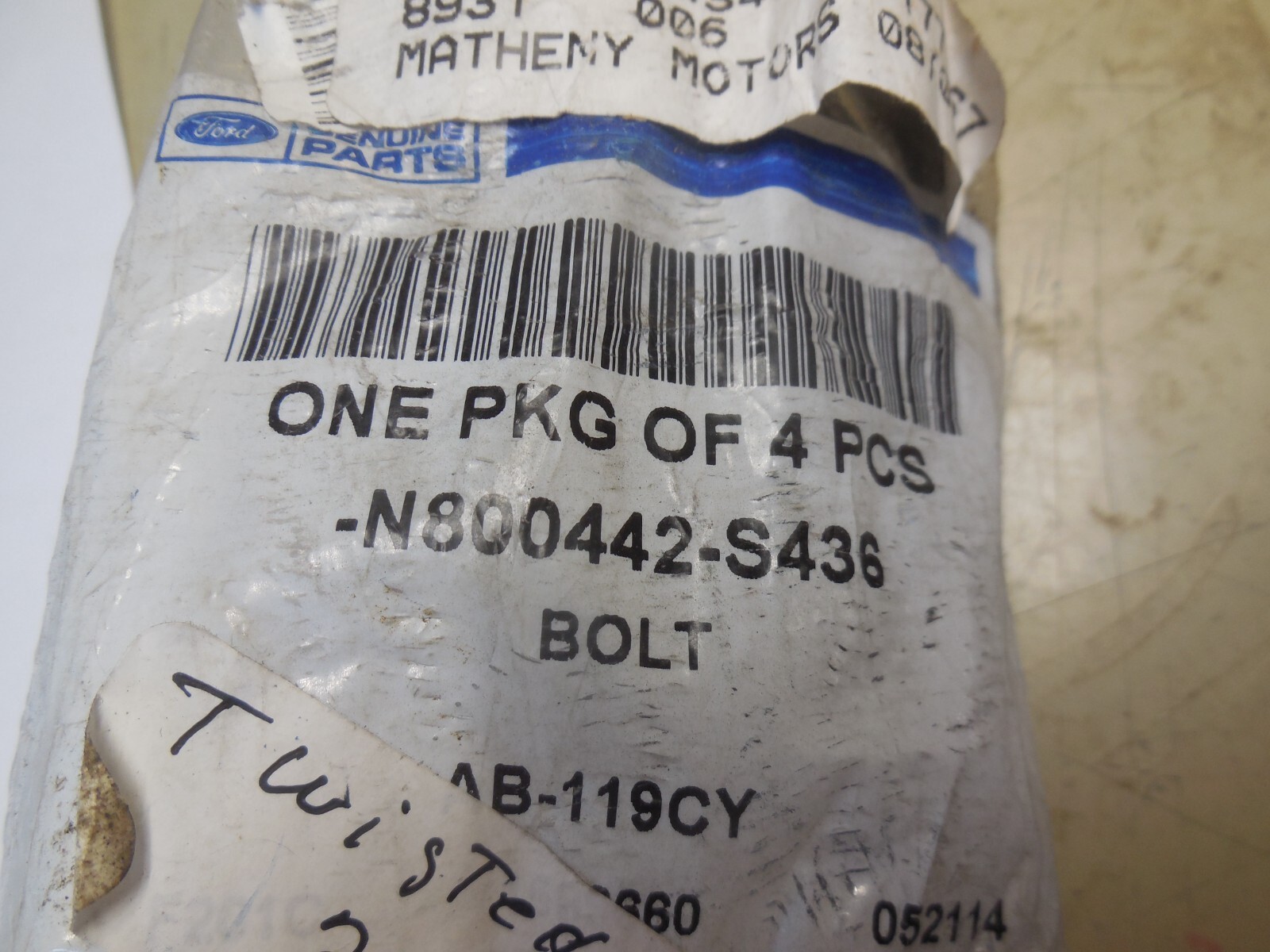 NOS 2001-2011 Ford Ranger Explorer Frame Bolt Set N800442-5436 | eBay