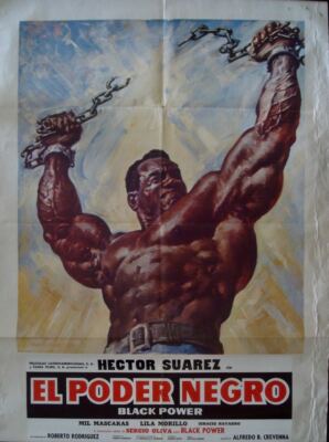 BLACK POWER EL PODER NEGRO Mexican movie poster 1975 SERGIO OLIVIA VERY ...