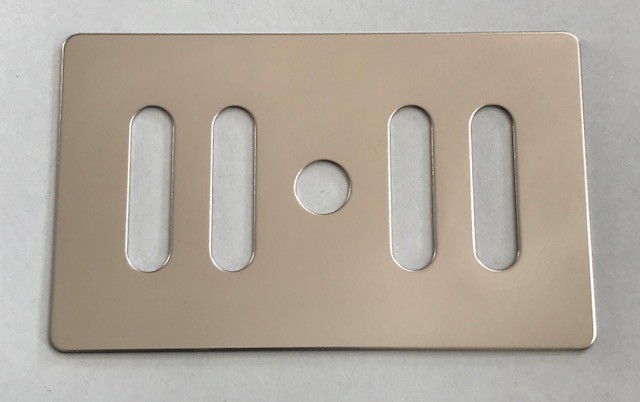 Rectangle Kitchen Sink Overflow Chrome Cover Spare | eBay