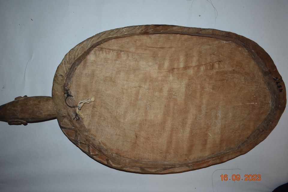 NEW GUINEA ASMAT RITUAL SAGO BOWL/SHIELD 28" 1900S | eBay
