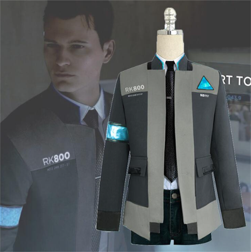 Detroit: Become Human Connor RK800 Cosplay Costume Full Suit Outfit ...