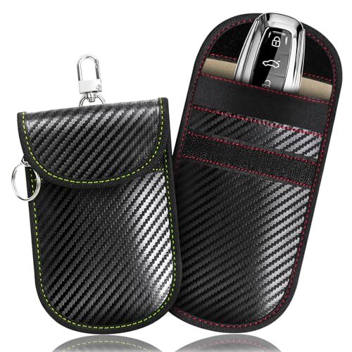 2pc Faraday Bag for Key Fob Wisdompro RFID Key Fob Protector RF Car ...