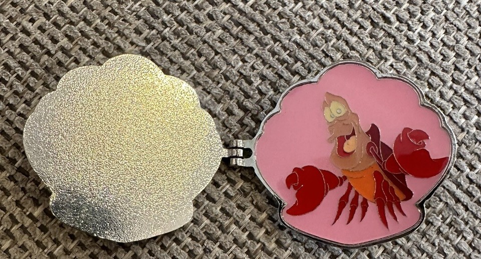 Disney Loungefly The Little Mermaid Ariel Hinge Shell Pin New Sebastian ...