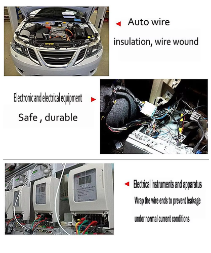 15M Coroplast Cloth Tape Auto Car Wiring Harness Loom Heat Flame ...