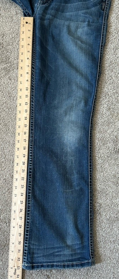 Silver Tuesday Low Rise Boot Cut Jeans Women's 33 Medium Wash Fits ...