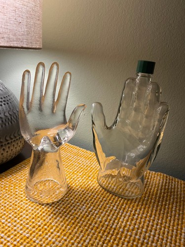 Vintage Clear Glass Hands form, 2 styles | eBay