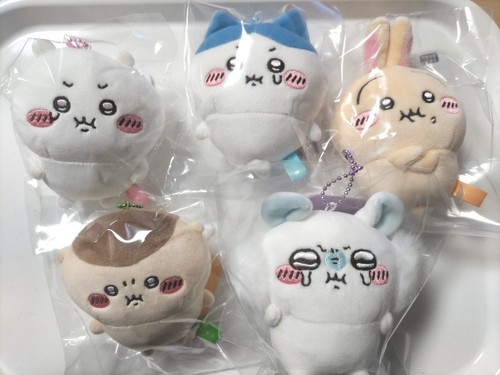 Chiikawa PUN angry Mascot Hachiware Rabbit Momonge Kurimanjyu set of 5 ...