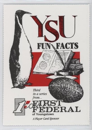 1992 Youngstown State Penguins YSU Fun Facts #3 #3 | eBay