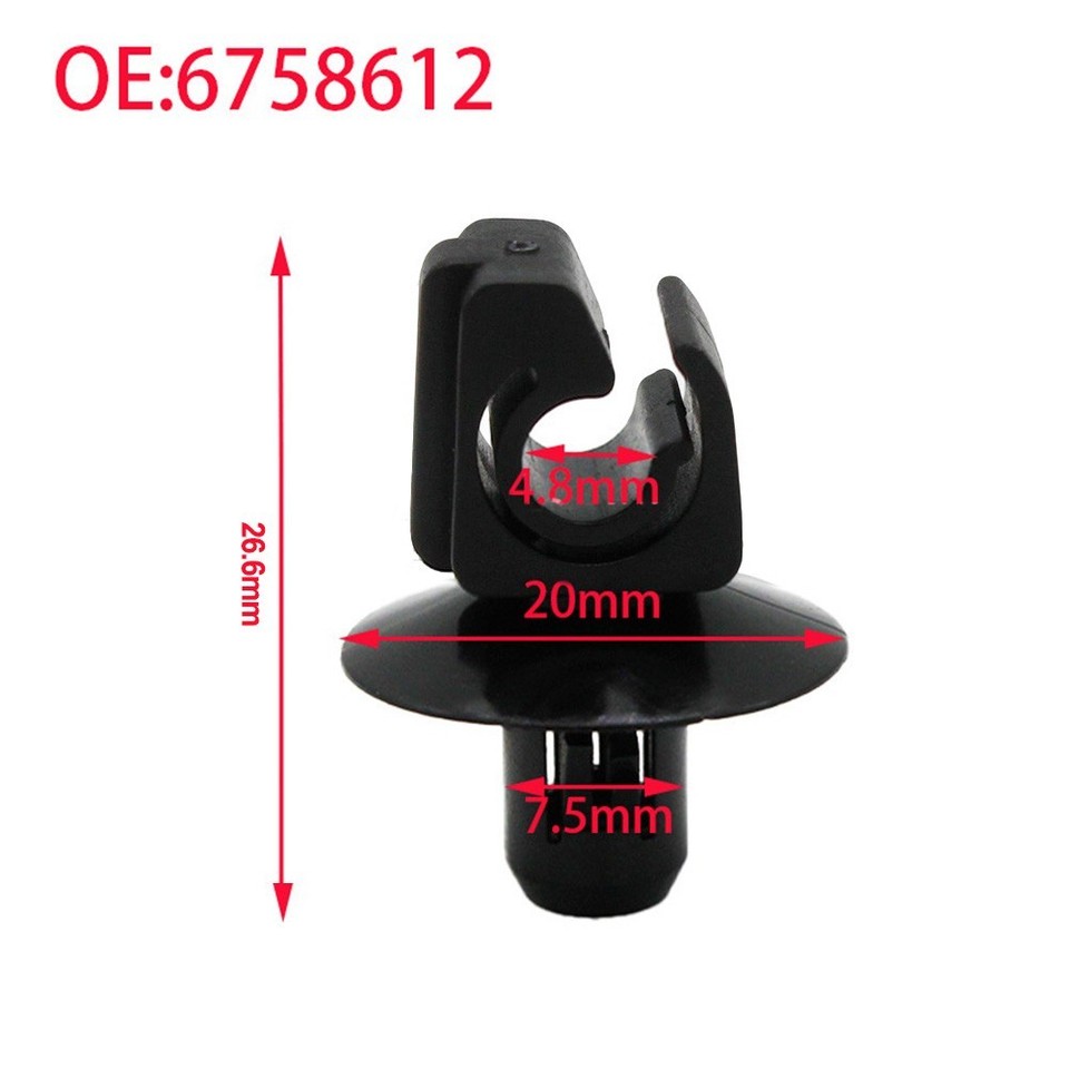 Brake Line Fastener Car Interior Nylon Material OEM Number 6758612 ...